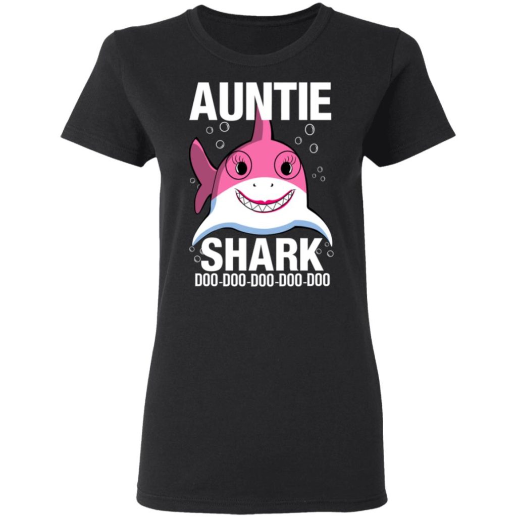 Auntie Shark Doo Doo Doo Doo Doo T-Shirts, Hoodies, Long Sleeve