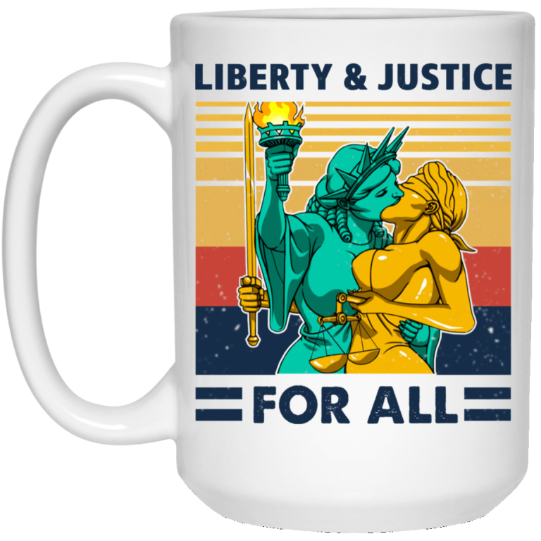 Liberty & Justice For All Vintage Mug