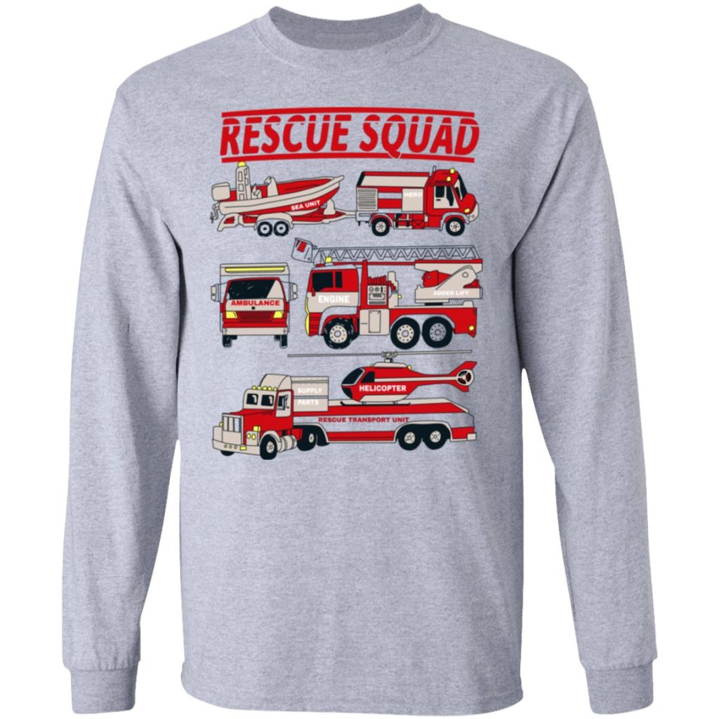 Fire Truck Rescue Squad T-Shirts, Hoodies, Long Sleeve