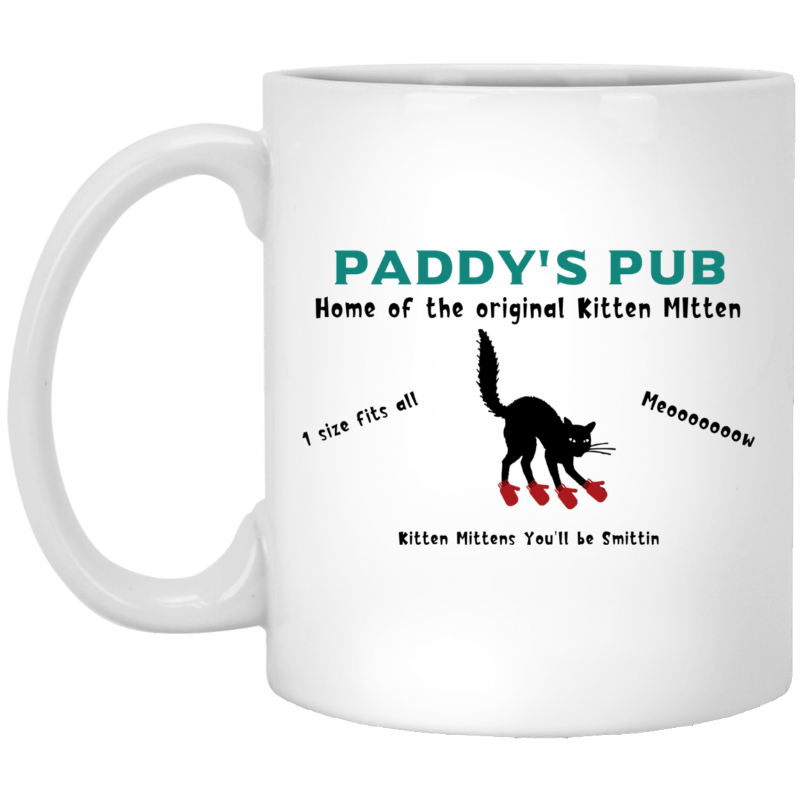 Paddy’s Pub Home Of The Original Kitten Mitten Mug