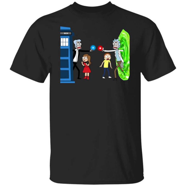Doctor Who VS Rick And Morty Mashup Shirt
