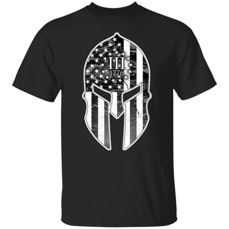 Spartan Soldier Three Percenters 1776 Shirt