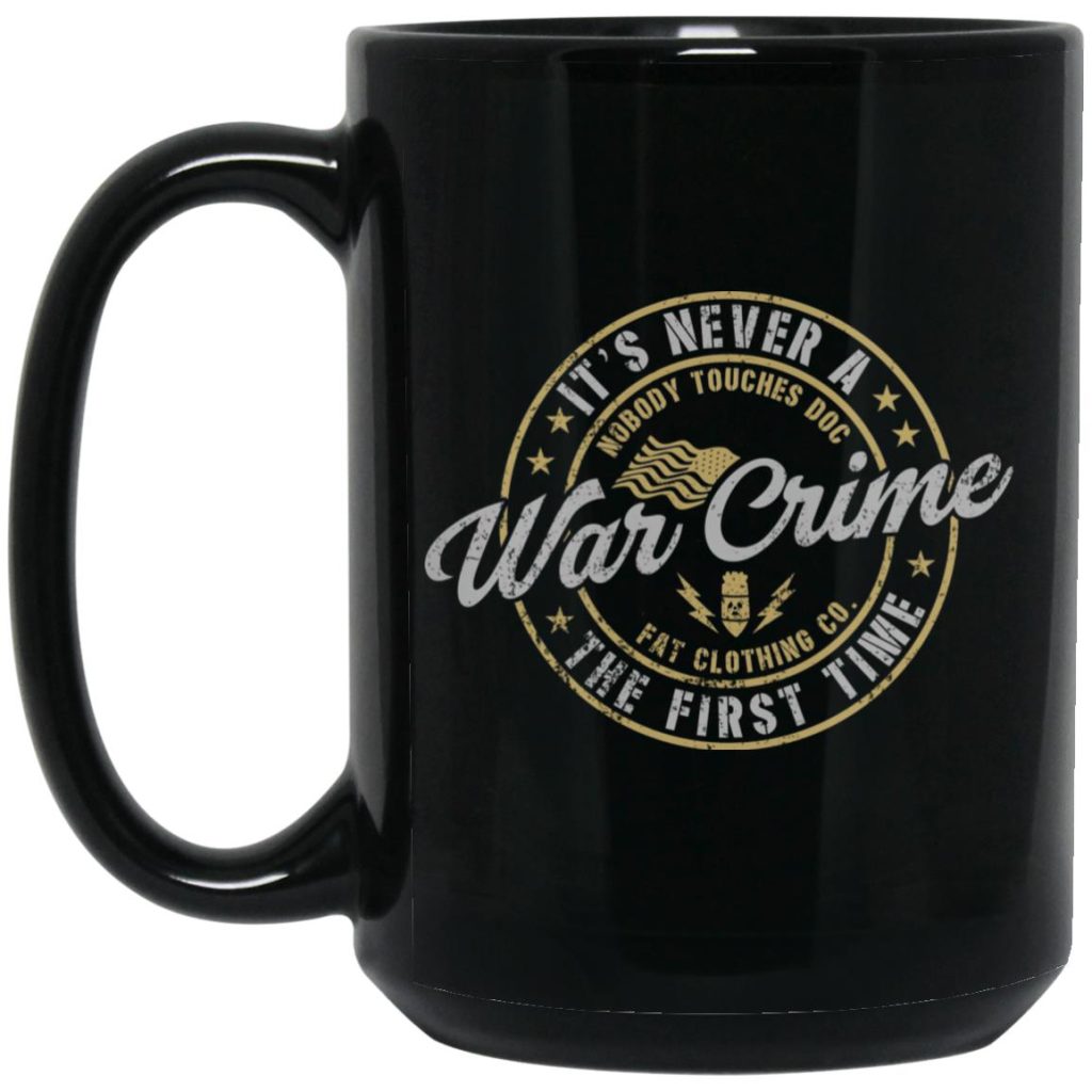 The Fat Electrician War Crime Mug